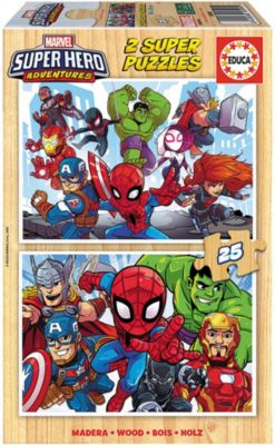 Marvel Super Heros Puzzle, 2x25 Teile, Marvel Heroes | myToys