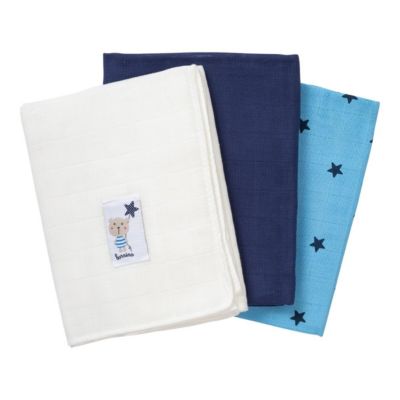 3er-Pack Mullwindeln 80x80 cm, bornino | myToys