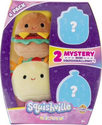 Squishville - Squishmallows Snack Squad 4er-Pack, 5 cm | myToys