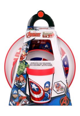 Avengers Kinder Geschirr-Set, 3-teilig mit Teller Schale Becher, Marvel Avengers | myToys
