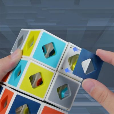 Magic Cube DIY dreidimensionales Puzzle bunte Kombination von Raum ...