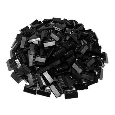 LEGO® 2x4 Dachsteine Schwarz - Classic, Basic, City - Black Roof Tile ...