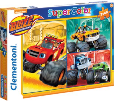 Puzzleset 3 x 48 Teile - Blaze, Blaze und die Monstermaschinen | myToys